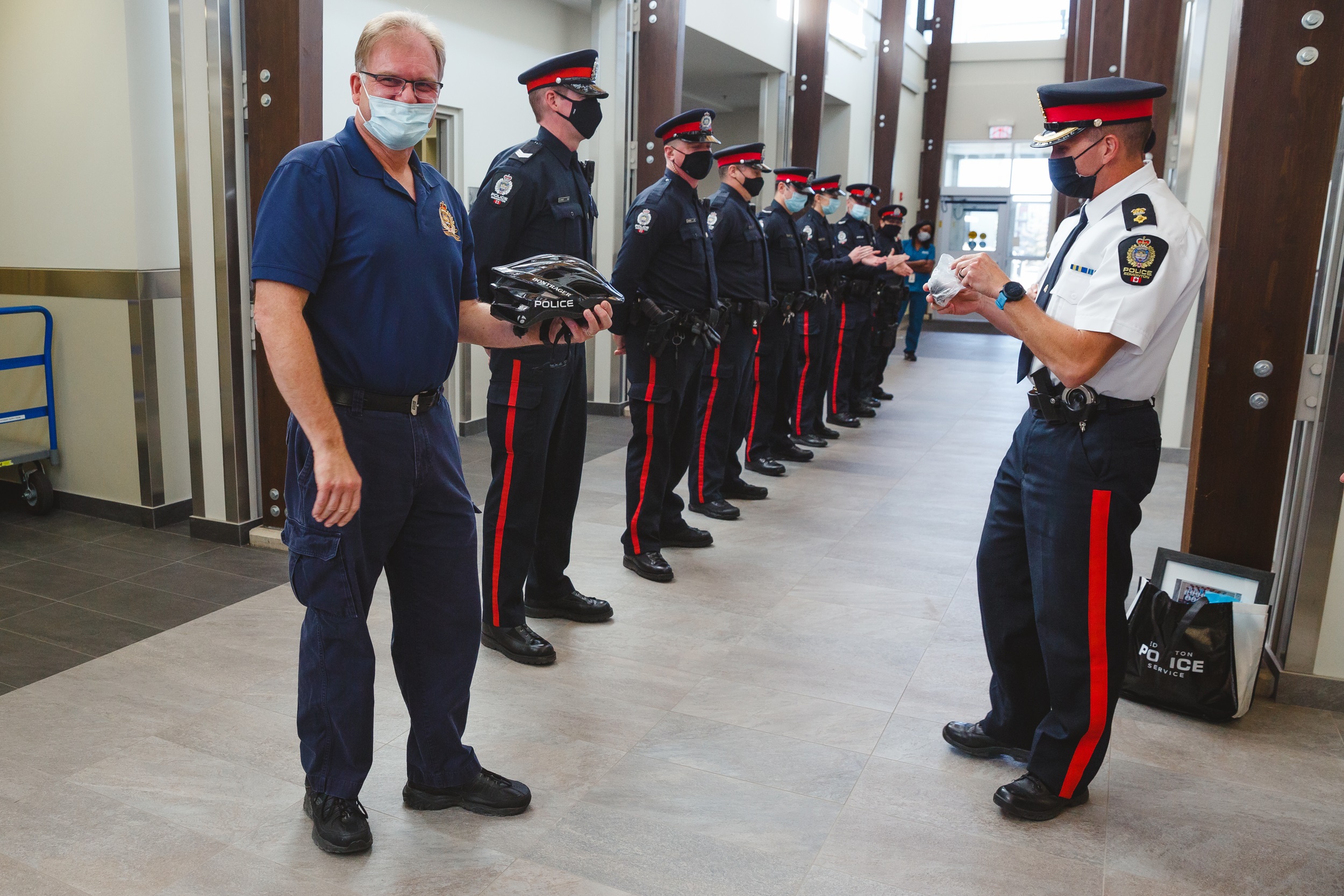 Constable Uwe Steil of Edmonton Police Service celebrates 40 years of ...